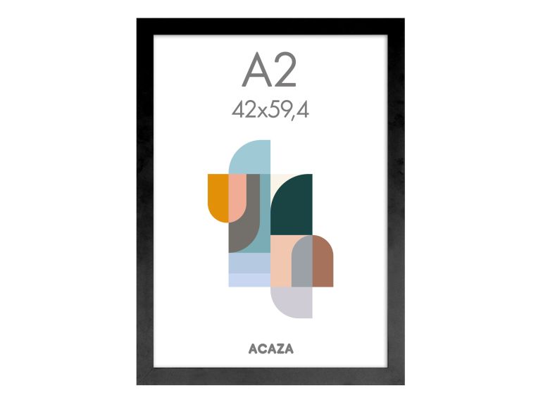 Cadre photo format A2 - cadre photo en bois MDF - 42x59,40 cm - noir ...