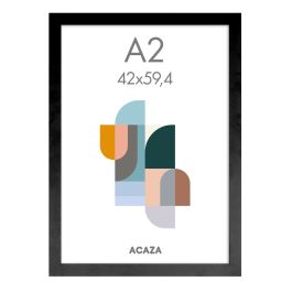 Cadre photo format A2 - cadre photo en bois MDF - 42x59,40 cm - noir ...